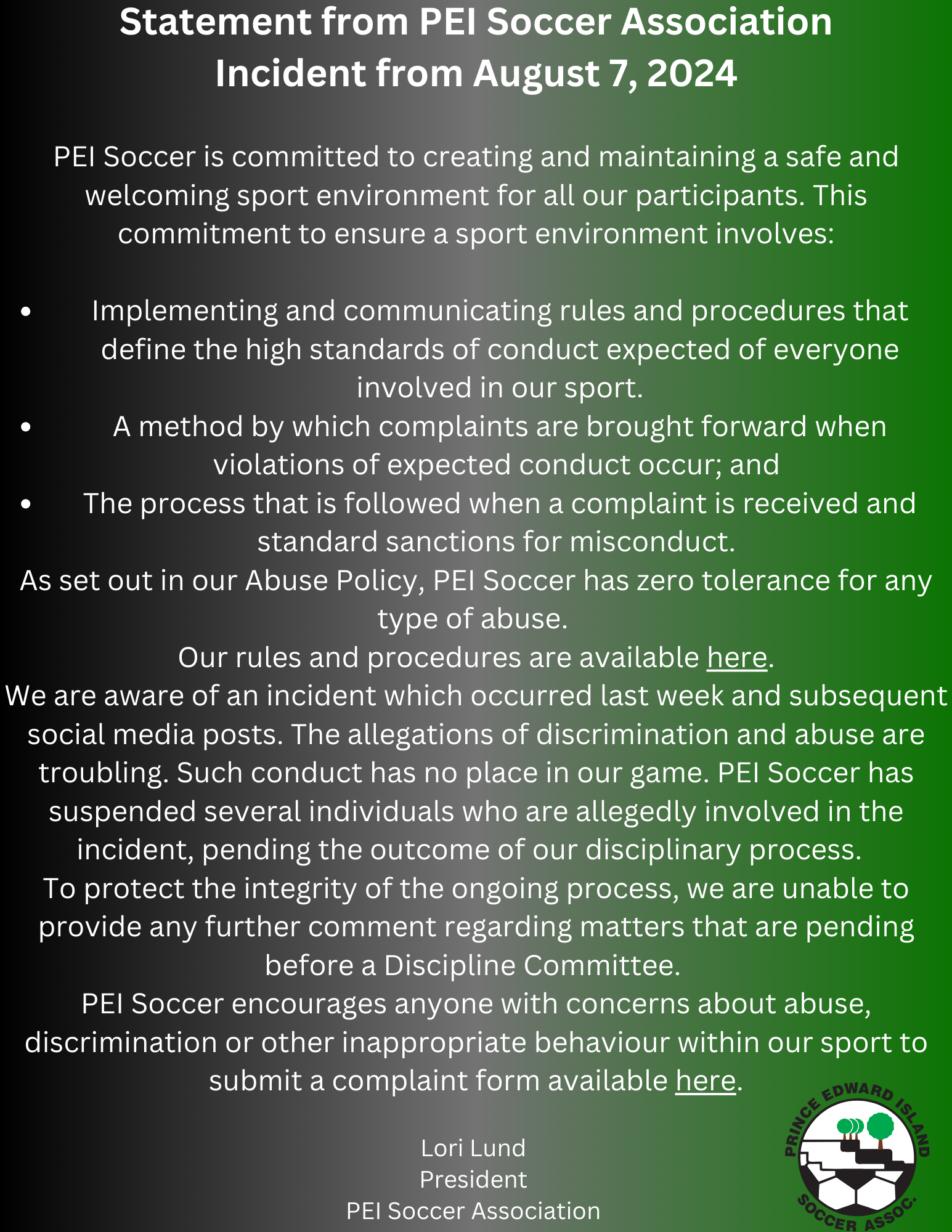 PEI Soccer Association : Website by RAMP InterActive